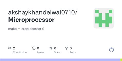 GitHub Akshaykhandelwal0710 Microprocessor Make Microprocessor