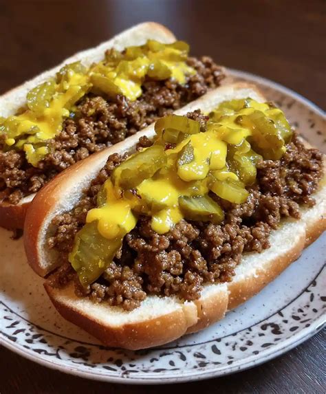 Loose Meat Sandwich Recipe Pickle Laced Mustard Yellow