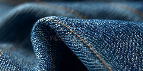 Detailed Closeup Of Denim Fabric Texture Stock Illustration