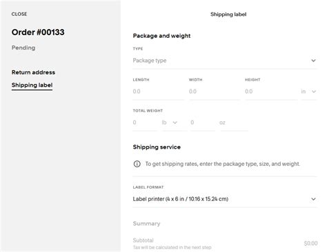 Autofill Shipping Label Package And Weight From Fulfillment Profile