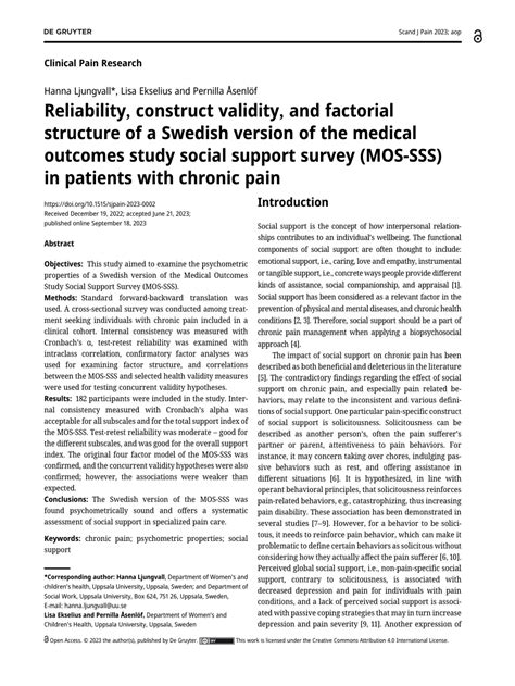 pdf reliability construct validity and factorial structure of a