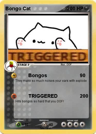 Pokémon Bongo Cat 32 32 Bongos My Pokemon Card