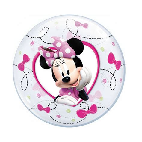 9 Inch Qualatex Air Bubble Minnie Balloon 22880