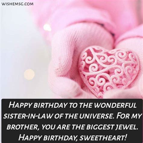 200 Heart Touching Birthday Wishes For Sister In Law Wishemsg Com