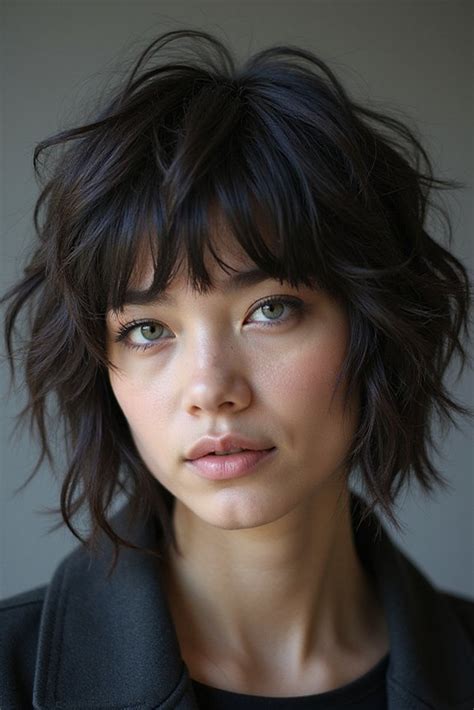 20 Messy Short Shag Haircuts With Bangs