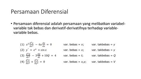 Persamaan Diferensial Biasa Biasa Pptx