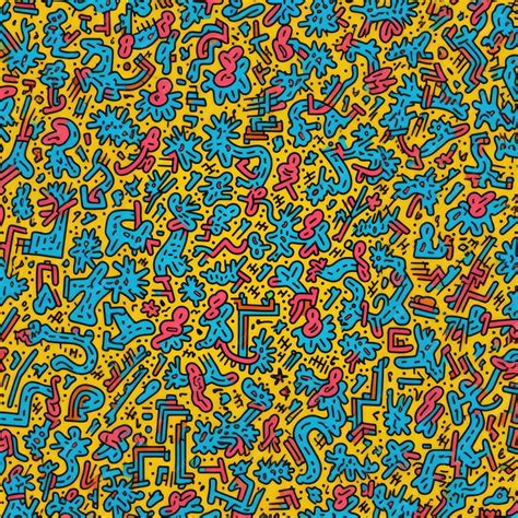 Premium Ai Image Vibrant Rhythms Exploring Keith Harings Timeless