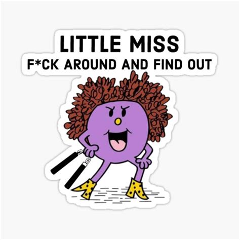 Little Miss Dont Push It Sticker For Sale By Selfxcheckout Redbubble