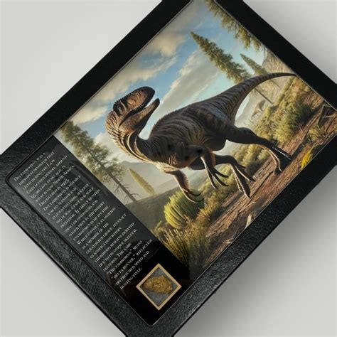 Rare Authentic Deltadromeus Dinosaur Fossil Original Large Display
