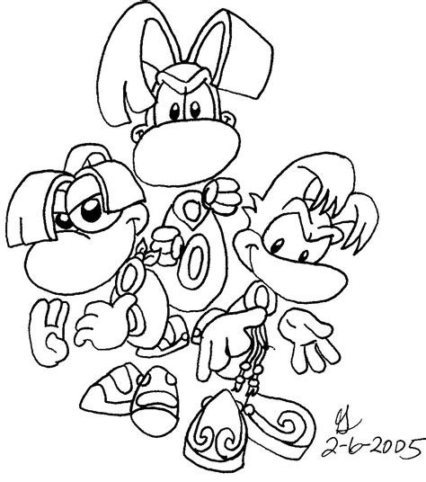 A Rayman Coloring Page By Spongefox On Deviantart A Rayman Coloring Page By Spongefox On Deviantart