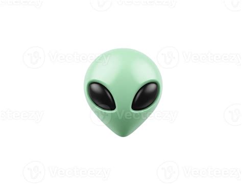 3d Cartoon Alien Head 66711875 Png