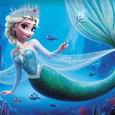 Mermaid Elsa 4 By Josephs Ai Stuff On Deviantart