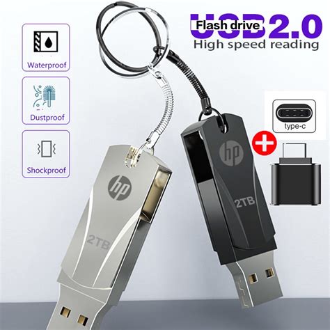 Hp แฟลชไดรฟ์ 2tb Usb 20 Flash Drive Pendrive High Speed Flash Disk