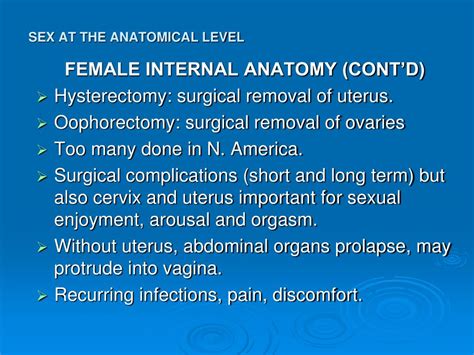PPT SEX AT THE ANATOMICAL LEVEL PowerPoint Presentation Free Download ID