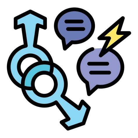 Gender Stereotype Icon Vector Flat 26589448 Vector Art At Vecteezy