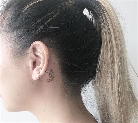 Small Tattoos Behind Ear Small Tattoo Art