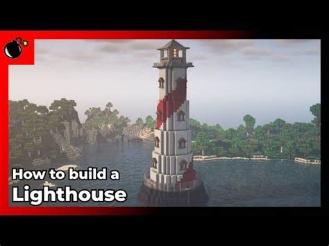 How To Build A Lighthouse Minecraft Tutorial Minecraft Lighthouse
