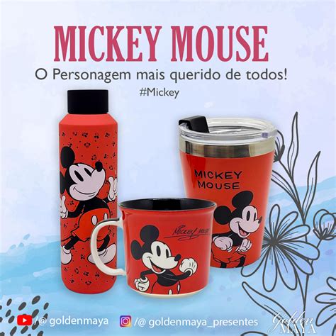 Linha De Produtos Mickey Mouse Golden Maya