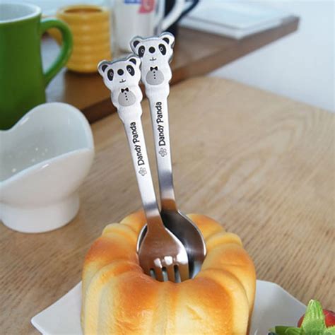 귀여운 판다 스푼 포크 택1디저트 홈카페요거트