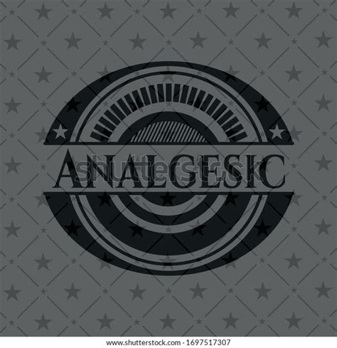 Analgesic Dark Badge Vector Illustration Detailed Stock Vector Royalty Free 1697517307