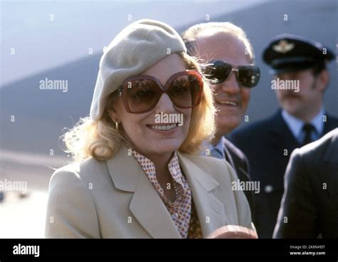 Singer And Politician Melina Mercouri Visits Oslo Photo Hi Res Stock