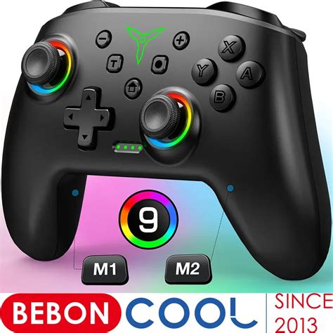 Beboncool Wireless Smart Button Pro Controller With Joystick Double Vibration And Oled Lite