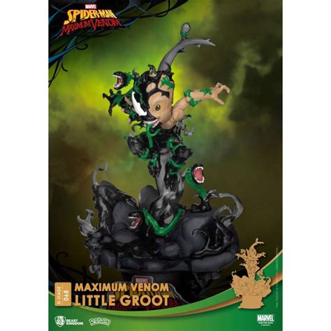 Spider Man Maximum Venom D Stage Diorama Little Groot