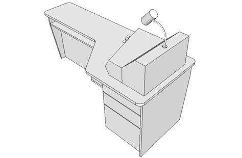 Refraction Desk 3 D Modal Layout File