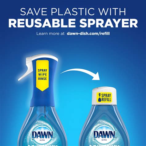 Dawn Platinum Powerwash Dish Spray Refill Lemon Scent