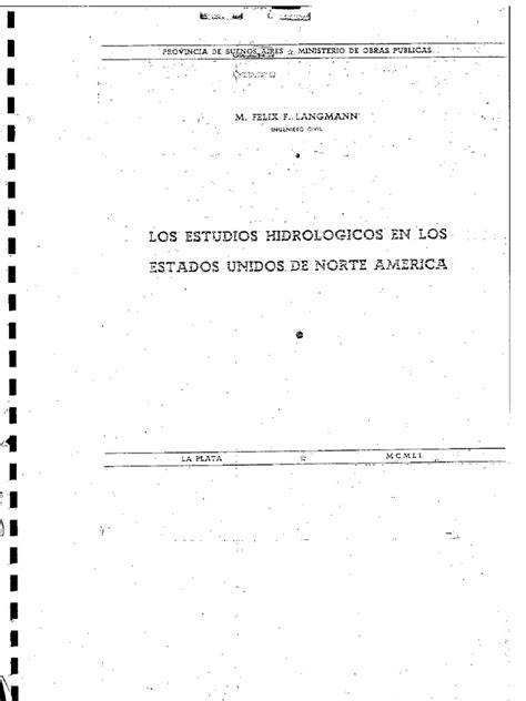Los Estudios Hidrologicos Langmann Pdf