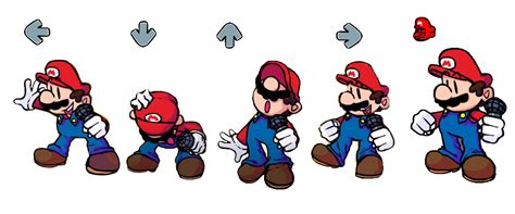 Fnf Mushroom Mayhem Mario Sprites By Abbysek On Deviantart