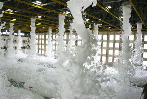 Historic Hangar Showered In Foam Eglin Air Force Base News