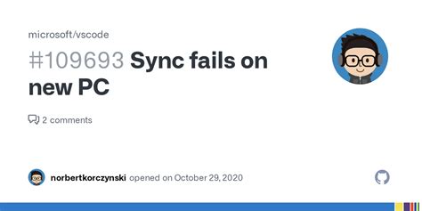 Sync Fails On New Pc Issue Microsoft Vscode Github