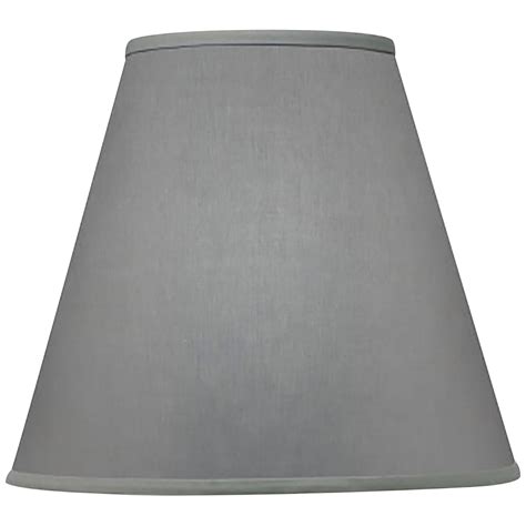 Stiffel Gray Butcher Empire Lamp Shade 8x16x12 Spider