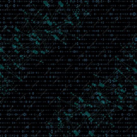 Premium Vector Matrix Background With Numbers On The Screen Binary Code Zero One Coding Data