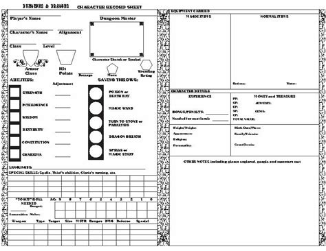 Becmi Sheets Updates En World Dandd And Tabletop Rpg News And Reviews