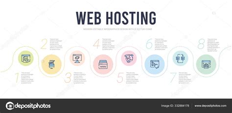 Web Hosting Concept Infographic Design Template Included Dns R Stock Vector By Zaurrahimov