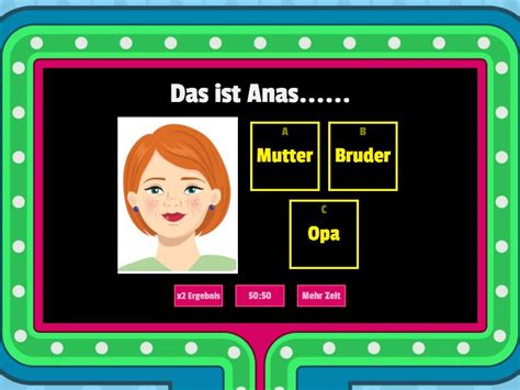 Meine Familie Gameshow Quiz