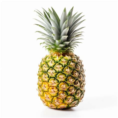 Premium Ai Image Shadowless Pineapple On White