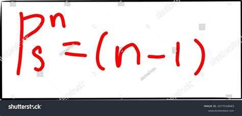 Cyclic Permutation Formula Probability Mathematics Stock Vector