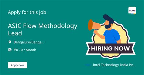 Asic Flow Methodology Lead In Intel Technology India Pvt Ltd