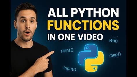 Python Built In Functions Learn Every Python Function Easily Youtube