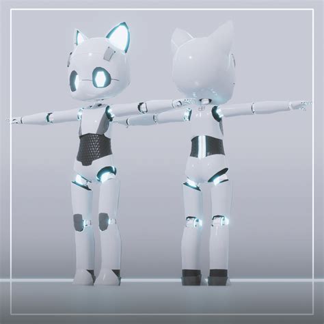 Original 3d Model M1n1 3 Vrchat Avatar Bundle Battle Bunny Mods Booth