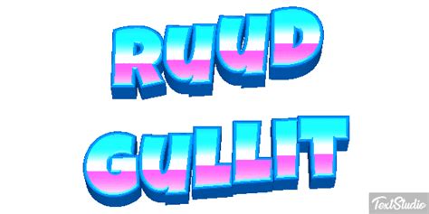 Ruud Gullit Celebrity Animated  Logo Designs