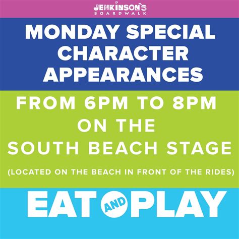 Monday Special Character Appearance Boardwalk