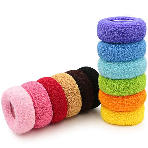 12pcs Set Candy Towel Elastics Hair Ties Thick Hair Headband Knit
