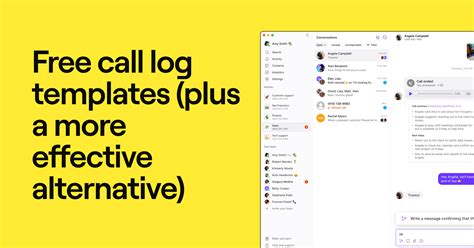 Free Call Log Templates A Smarter Alternative Quo Formerly Openphone