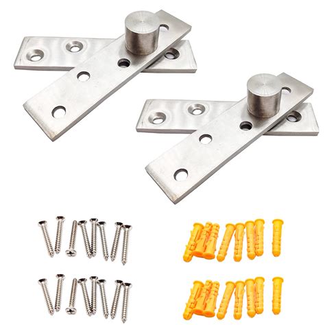Buy 100mm 4inch Hidden Door Pivot Hinges 360 Degree Stainless Steel Rotation Offset Axes Door