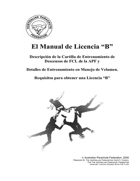 Manual Licencia B Apf