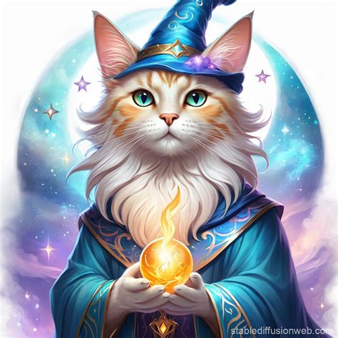Wizard Cat Prompts Stable Diffusion Online